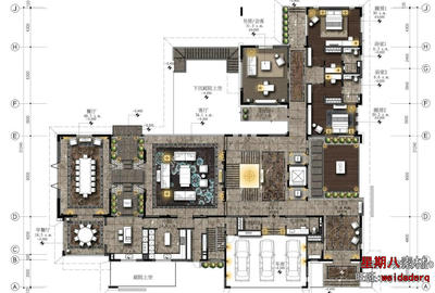 梁志天最新设计 北京某别墅概念方案 深化方案 2套 软装方案
