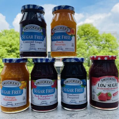 美国斯味可无加糖草莓蓝莓果酱