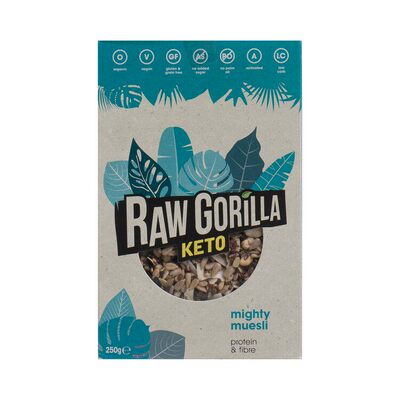 英国进口 RAW GORILLA Keto 生酮天然有機果仁早餐 - 原味 250G装