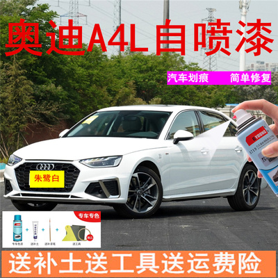 奥迪a4l补漆笔朱鹭白色汽