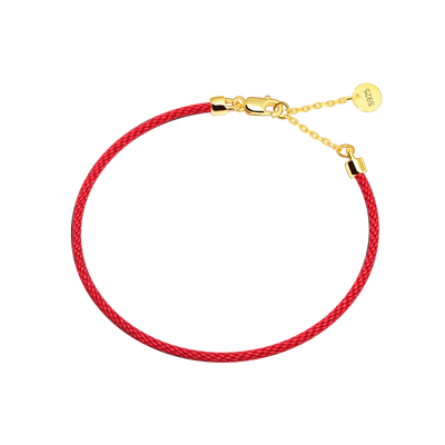 XD本命年红925纯银玉米手链绳