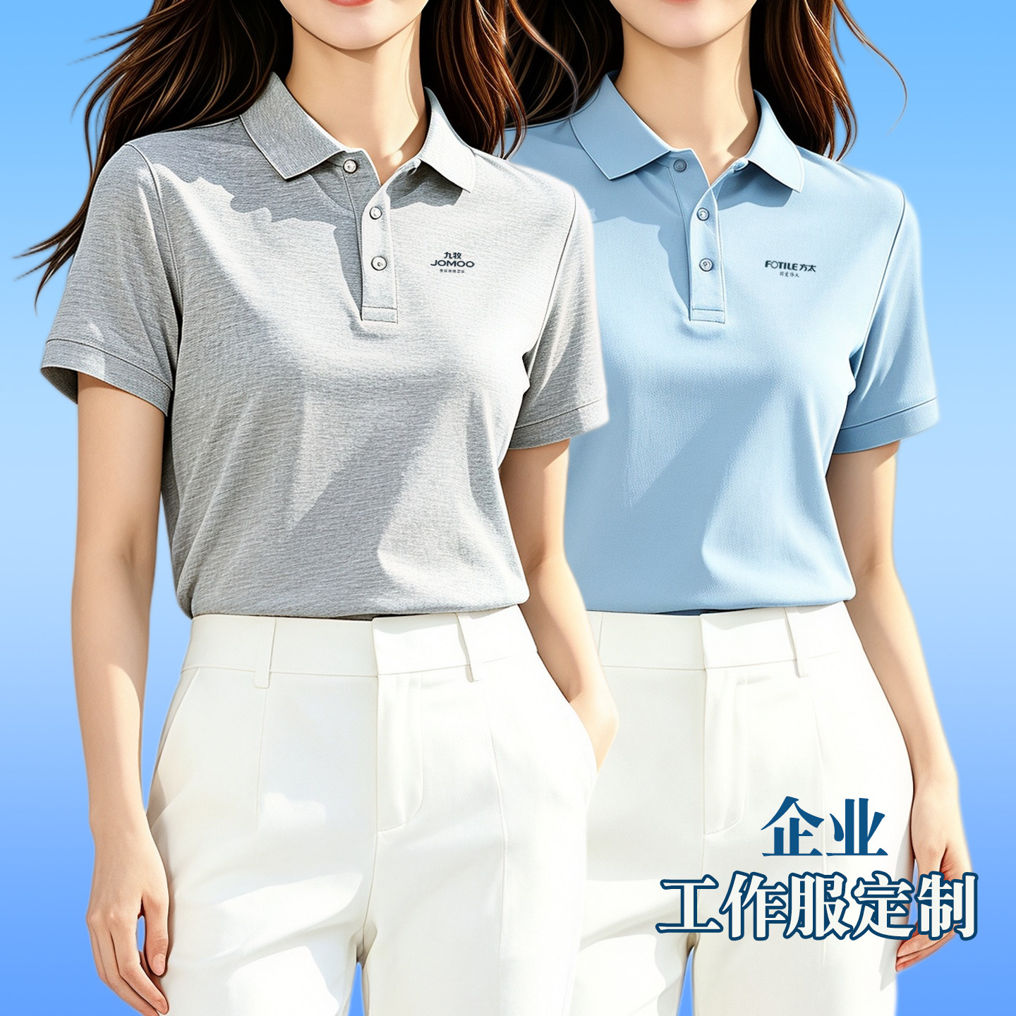 工作服定制夏季耐磨工衣订做男女广告文化POLO衫企业厂服翻领短袖