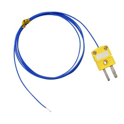 K型小蓝线KX-2*0.3mmKX-2*0.3mm+焊点+SMPW-K-M铁氟龙四氟测温线