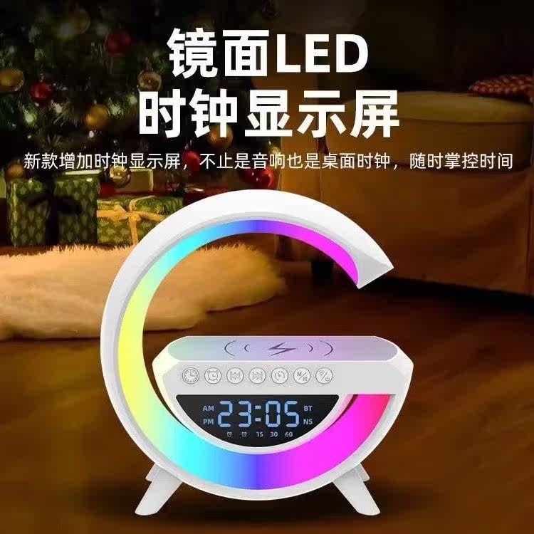 蓝牙音箱闹钟时钟显示卧室床头多功能桌面时钟