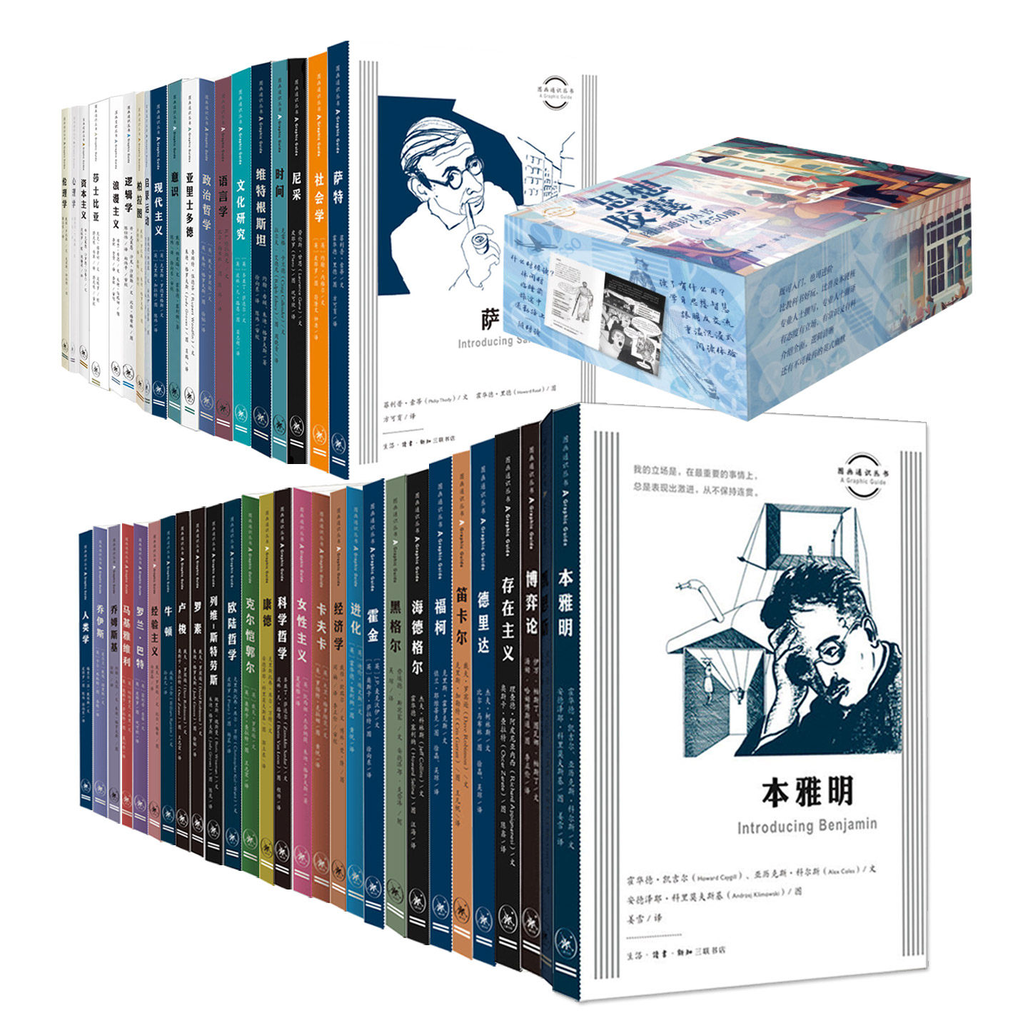 图画通识指南丛书 乔伊斯/进化/文化研究/政治哲学/社会学/霍金/现代主义/福柯/人类学/萨特/牛顿/莎士比亚/尼采/存在主义/语言学