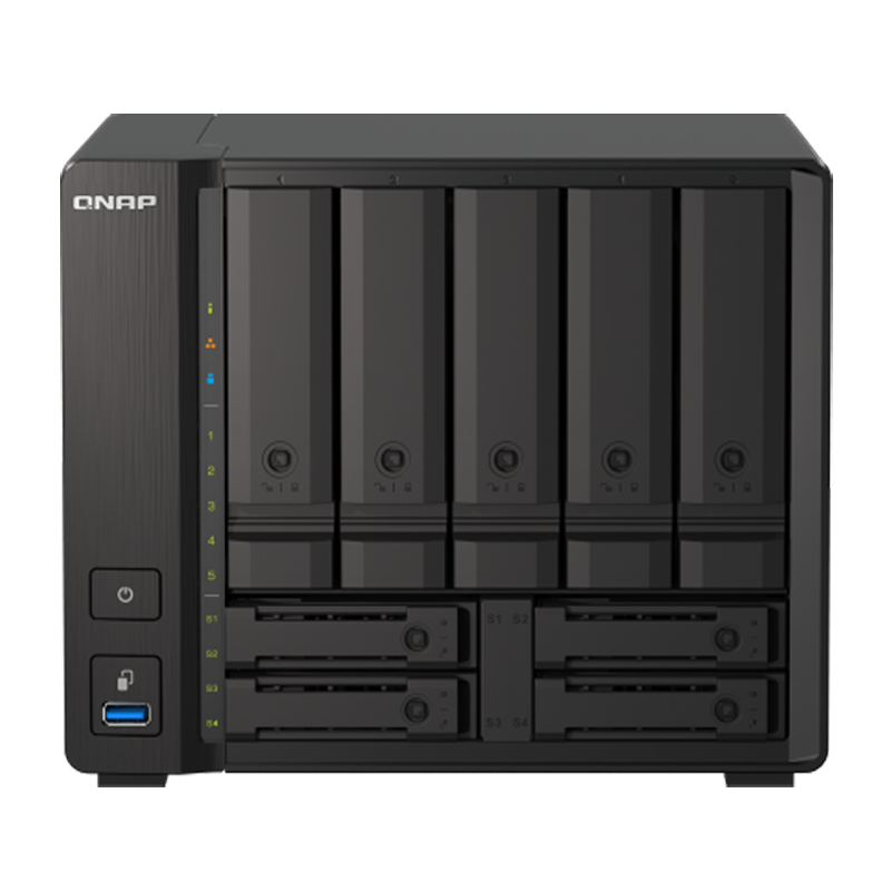 QNAP威联通TS-H973AX-8G万兆NAS网络存储器NAS家用商用服务器私有云10G网口AMD X86可升32G_虎窝淘