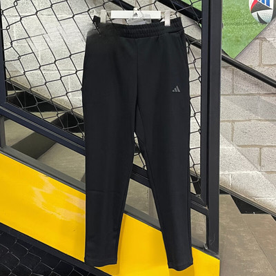 阿迪达斯舒适直筒健身运动长裤男