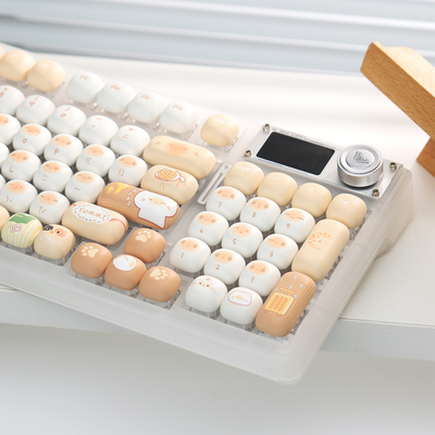 狼蛛F98prov3透明三模机械键盘