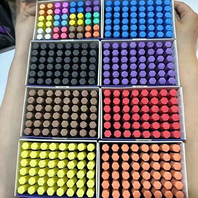 【鲜艳10倍】彩色粉笔黑板报专用家用无毒微尘重彩儿童绘画单色