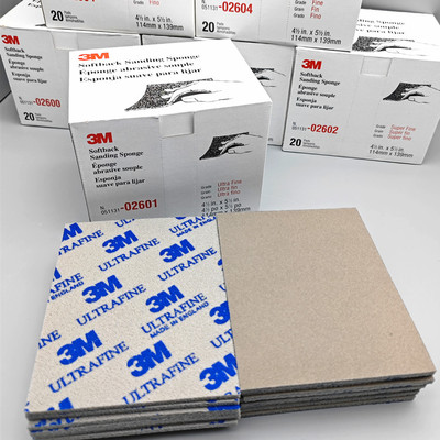 3M2601海绵打磨砂纸底漆抛光砂纸