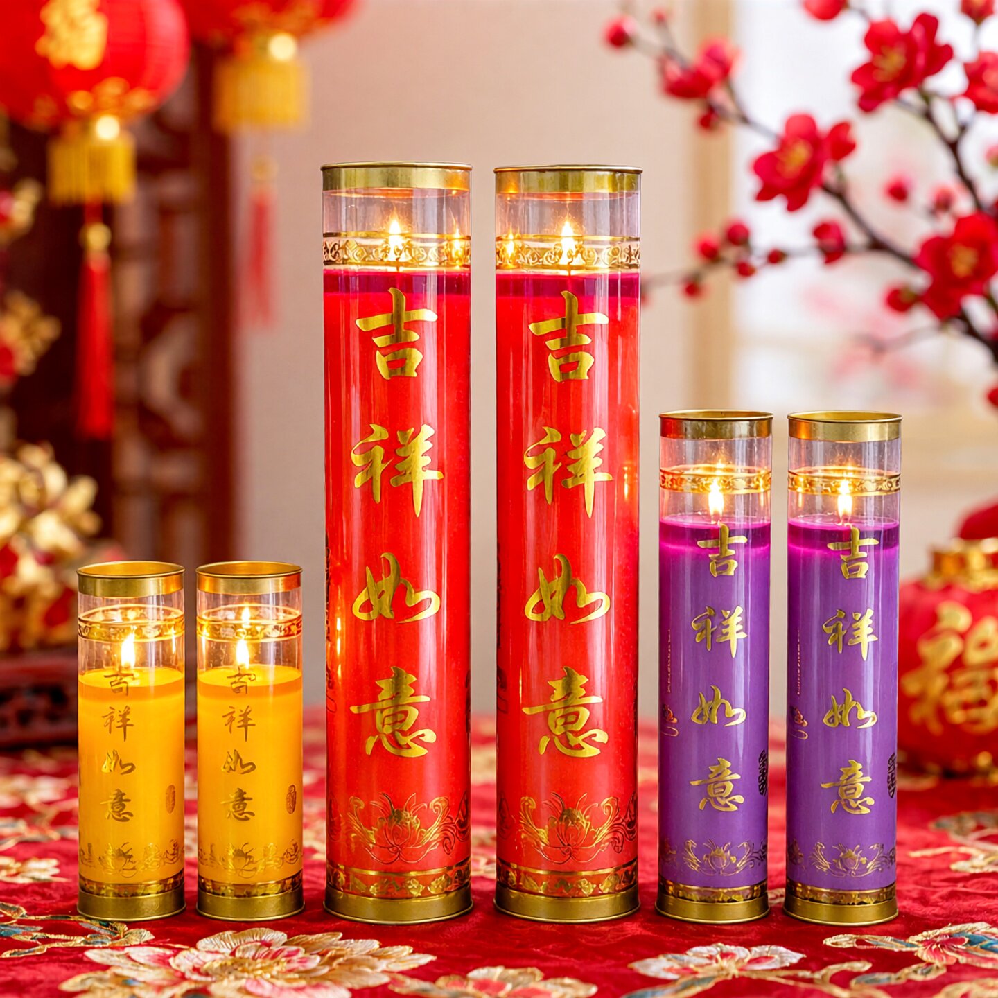 寺庙礼佛供灯节庆开业供灯酥油灯吉祥如意供佛蜡烛家用无烟长明灯