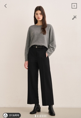 潮流直邮 韩国SJSJ正品 24冬 圆领针织衫SJ2E9KTO828WP