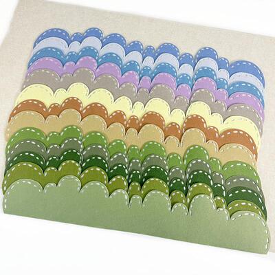 幼儿园黑板报不织布环创波浪边条