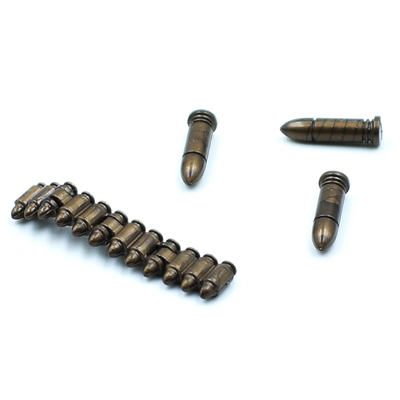 国产小颗粒拼装积木零件 军事人仔配件 重机枪火炮炮弹子弹链