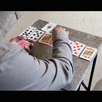 魔术教学 2024桌面纸牌流程Canfield Connivery by Rudy Tino中文