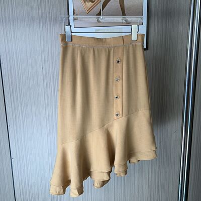 16334撤柜XG春秋时尚荷叶摆气质半身裙