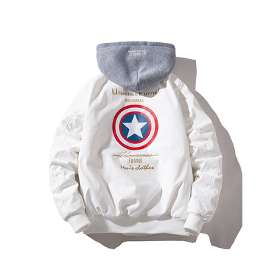 秋冬季潮牌加厚棉衣外套男