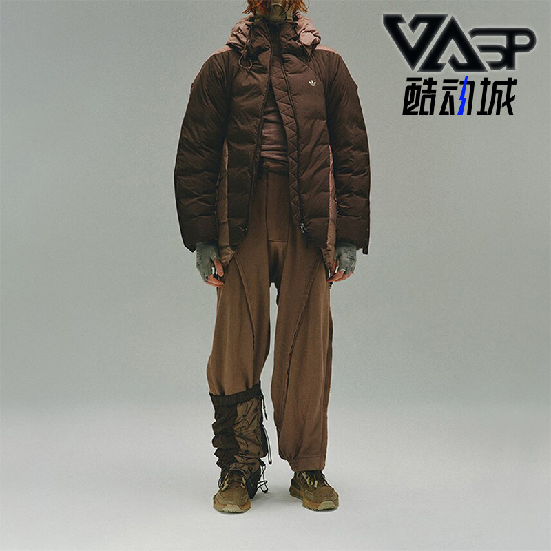 Adidas/阿迪达斯正品三叶草情侣联名轨界裹茧式羽绒服IX4344