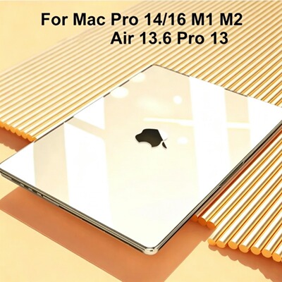 适用MacBookPro保护壳Pro14/16寸苹果笔记本电脑MacBookAir13M1保护套Air15M2M3透明2026款Air13.6M4M5外壳