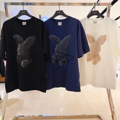ADLV新款暗黑兔子潮流情侣短袖
