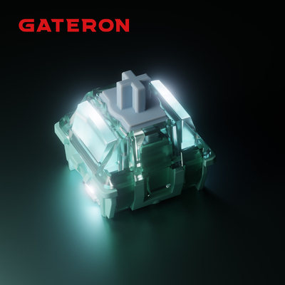 gateron佳达隆新款双灯磁玉pro轴 可调节行程磁轴  游戏机械键盘