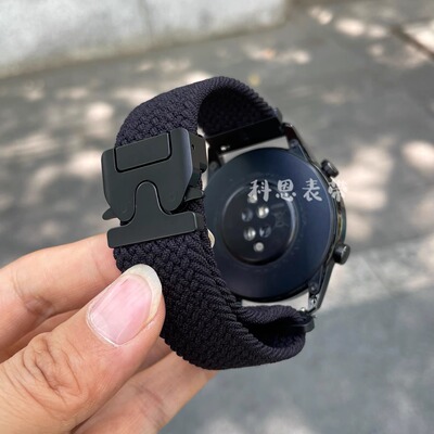 适用华为手表GT5表带GT3/4弹力编织回环watch2/3pro降落伞扣22mm