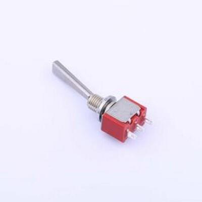MT-0-102-E001-T000-RS 钮子开关 小型钮子三脚二档(长扁柄) 插件