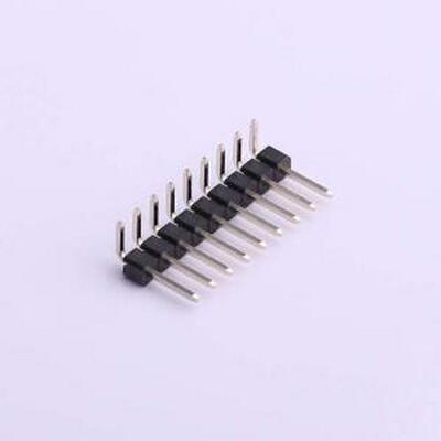 PZ254R-11-09P 排针 间距:2.54mm 1x9P 弯插 方针 弯插,P=2.54mm