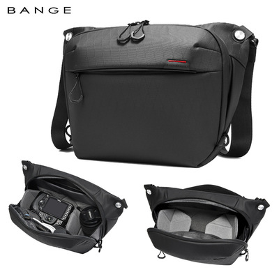 BANGE新款数码收纳包便携式差旅多功能两用斜挎包男士单反相机包