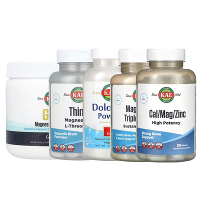 KAL双甘氨基酸Stress B螯合Ultra钙镁锌Cal-Citrate+乳清酸接骨木