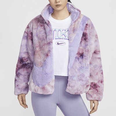 耐克女子人造毛绒保暖休闲外套