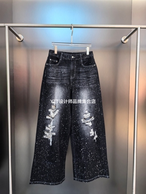 UTUH 2025秋冬新款时尚休闲显瘦百搭破洞牛仔裤休闲长裤