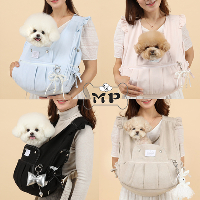韩代宠物狗狗可露头双肩包胸前包
