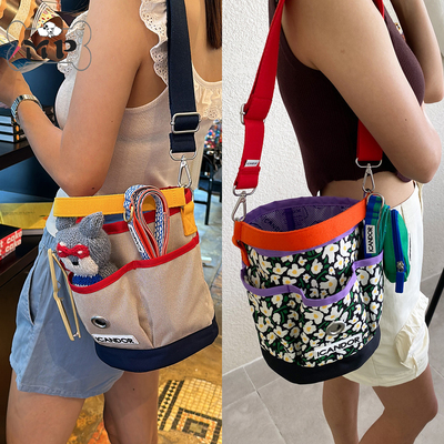 韩代IC防水多功能单肩斜挎收纳包