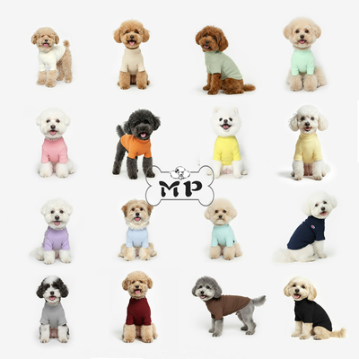 韩代宠物多色弹力棉高领打底衫