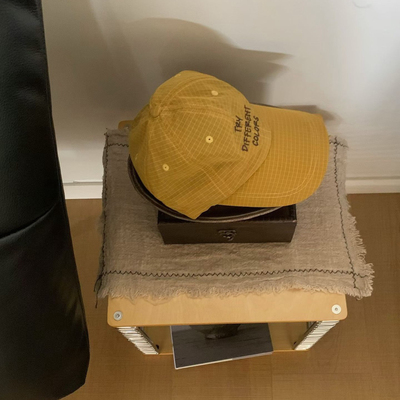 Have：U棒球帽微皱格纹速干面料轻盈软顶弯檐设计帽子C1115不退换