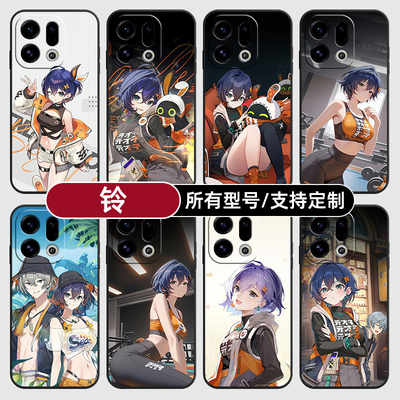 铃绝区零二次元动漫适用OPPOFindx9pro手机壳Reno15PRO+硅胶K14Turbo13X7Ultra12C软6S玻5A定制oppo璃Find8S+