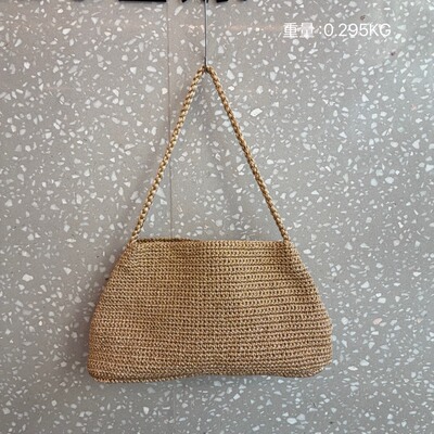 小众设计文艺复古慵懒金丝线手工编织包单肩包2026新款女包腋下包