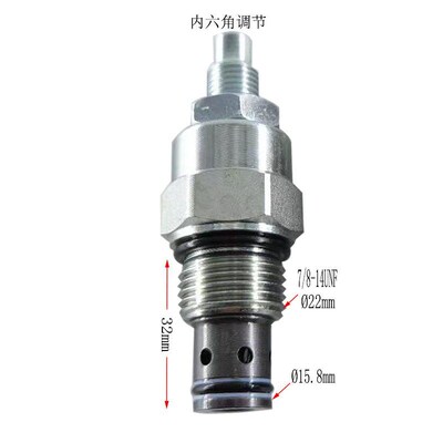 新款节流阀液压双向停止阀LF-10手动可调控制速度阀LNV-10螺现货