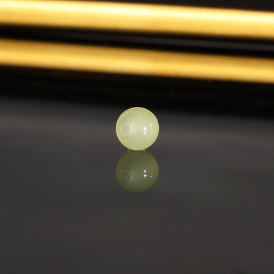 天然新疆和田玉若羌黄口散珠6x5mm 2828号 鸡油黄配珠 一物一图