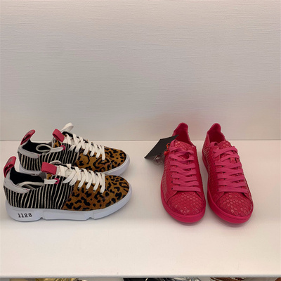 断码折扣Schutz巴西专柜正品代购牛皮豹纹马毛拼色松糕时尚休闲鞋