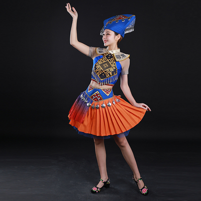 晴焱定制 夏上新壮族刘三姐山歌对唱会情郎民族风 舞台服饰仙女装