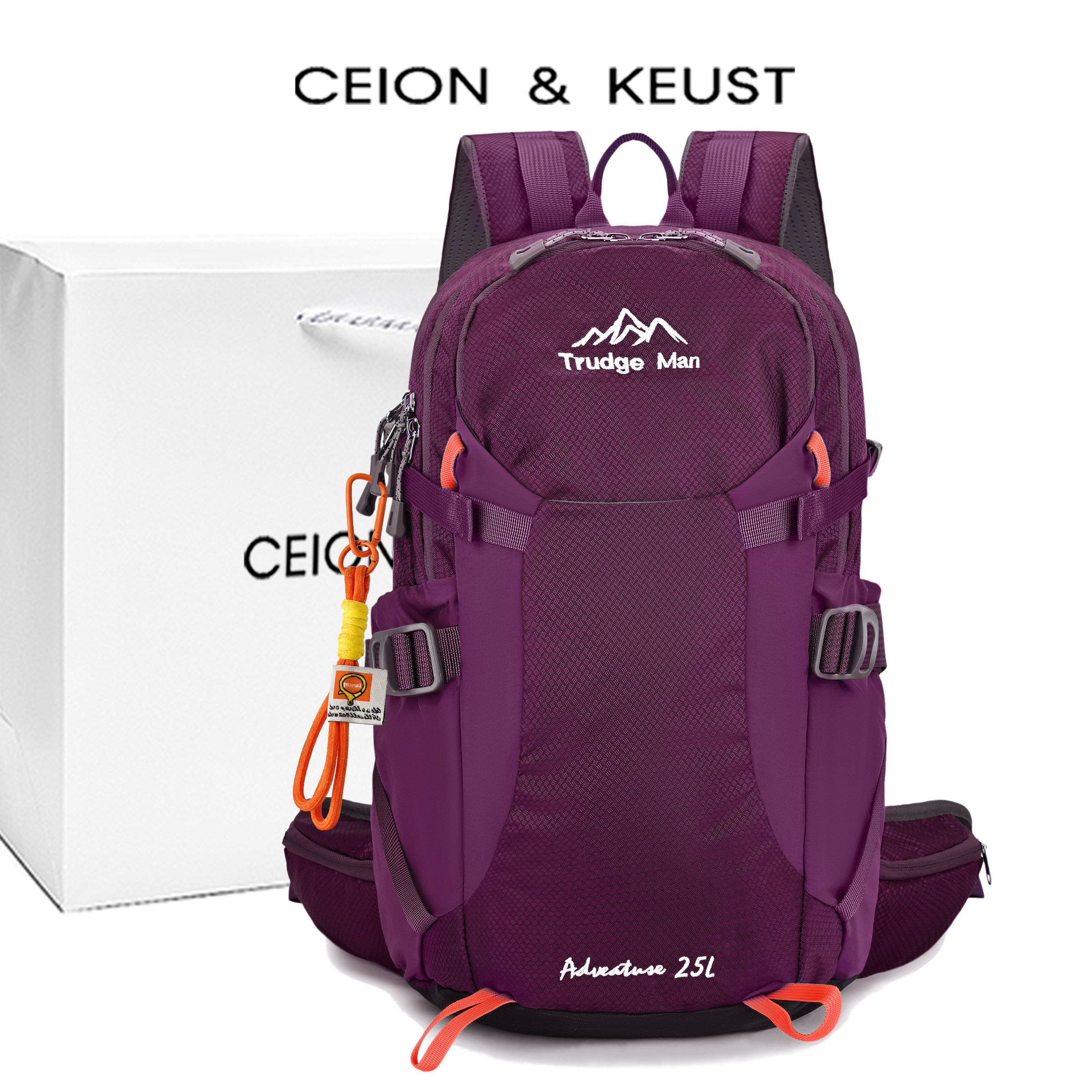 法国CEION & KEUST 25L户外徒步男女背包登山包运动大容量双肩包
