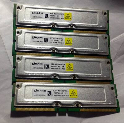 金士顿 KINGSTON KTH XU800 1024 1G RAMBUS 四条600元 实拍