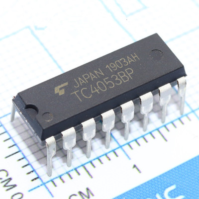 全新原装 TC4053BP 直插DIP-16 三组2路模拟开关芯片IC集成块电路