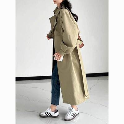 风衣外套女中长款2024春秋新款爆款韩版小个子今年流行高级感大衣