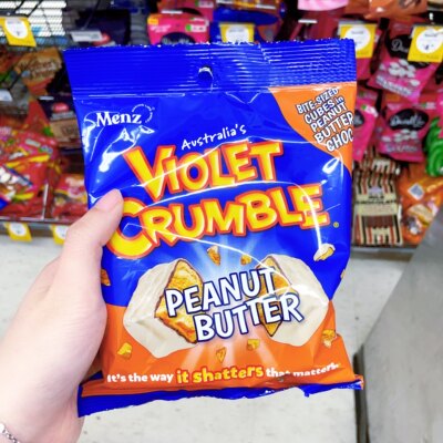 澳洲代购直邮 Violet Crumble经典蜂巢夹心/覆盆子口味脆心巧克力