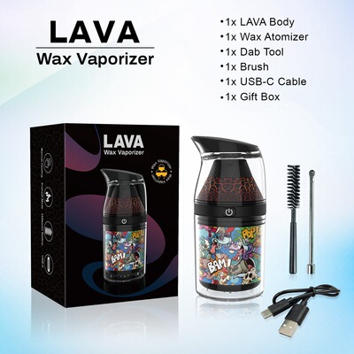 LAVA Wax Vaporizer Dab pen干烧烘烤蜜蜡烟膏加热烟具充电电子款