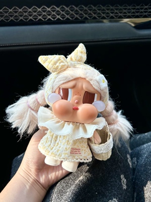 原创Crybaby哭娃咕噜沙滩小憩娃衣可爱套装春日度假风碎花裙着替