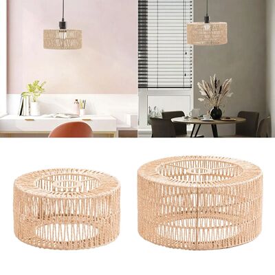 Paper Rope Lampshade Chandelier Shade Bulb Guard Woven
